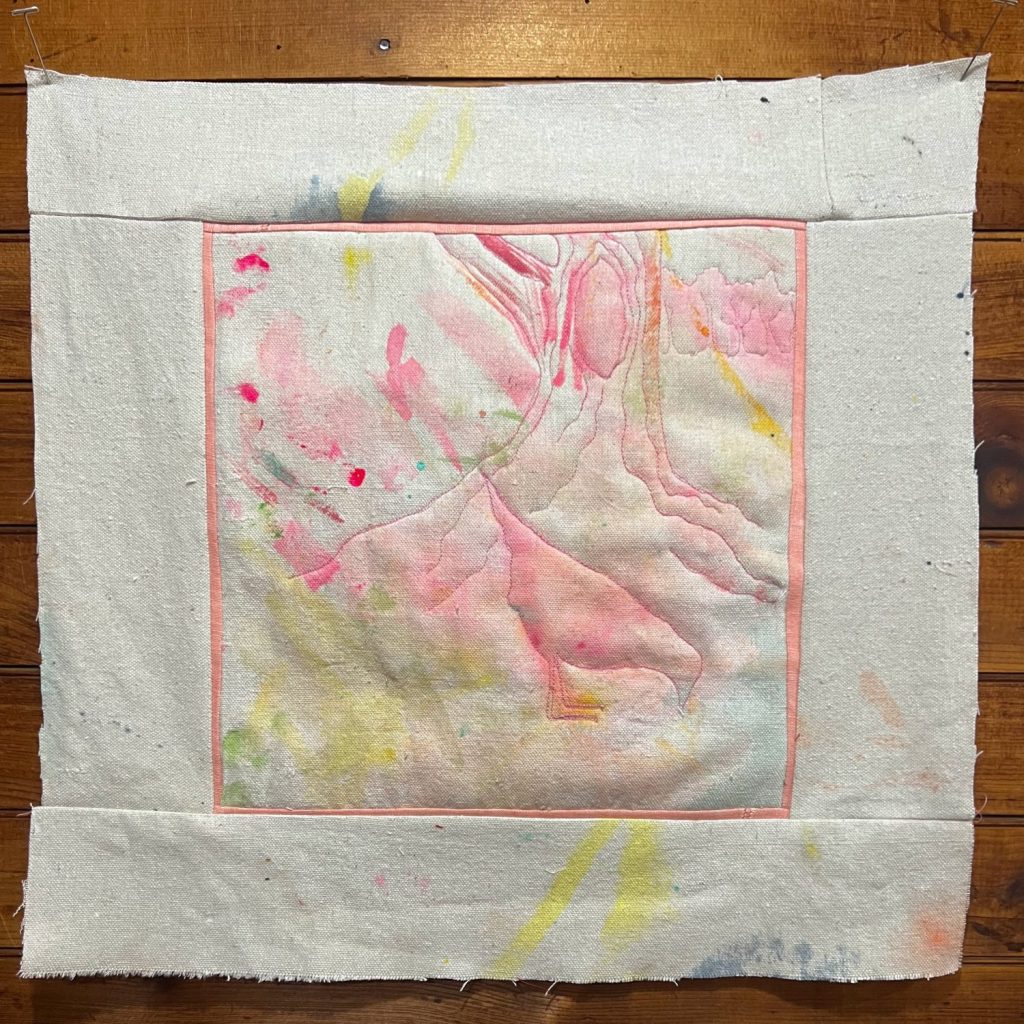 Two Drop Cloth Drawings - Fullmoonfiberart.com