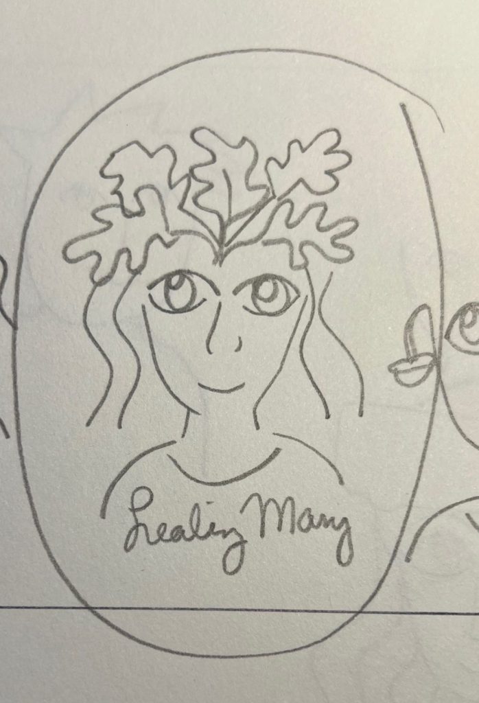 Healing Mary Of The Woods - Fullmoonfiberart.com